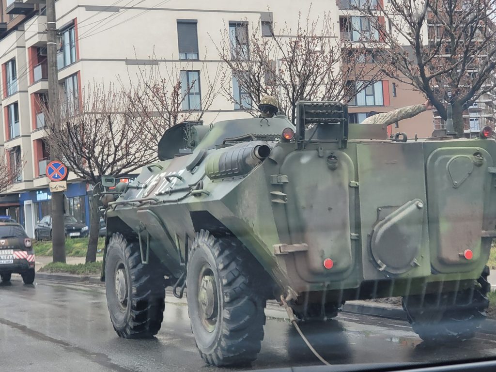 Blindat rămas în pană pe o stradă din Timișoara