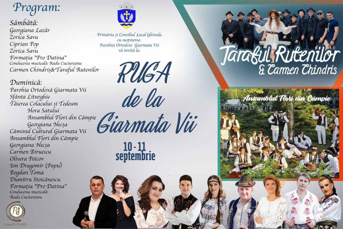 Două zile de muzică populară, dans și voie bună la Ruga de la Giarmata Vii