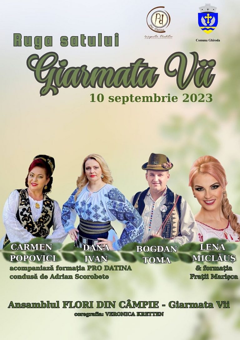 Ruga satului Giarmata Vii, cu tradiții, muzică populară și voie bună ...