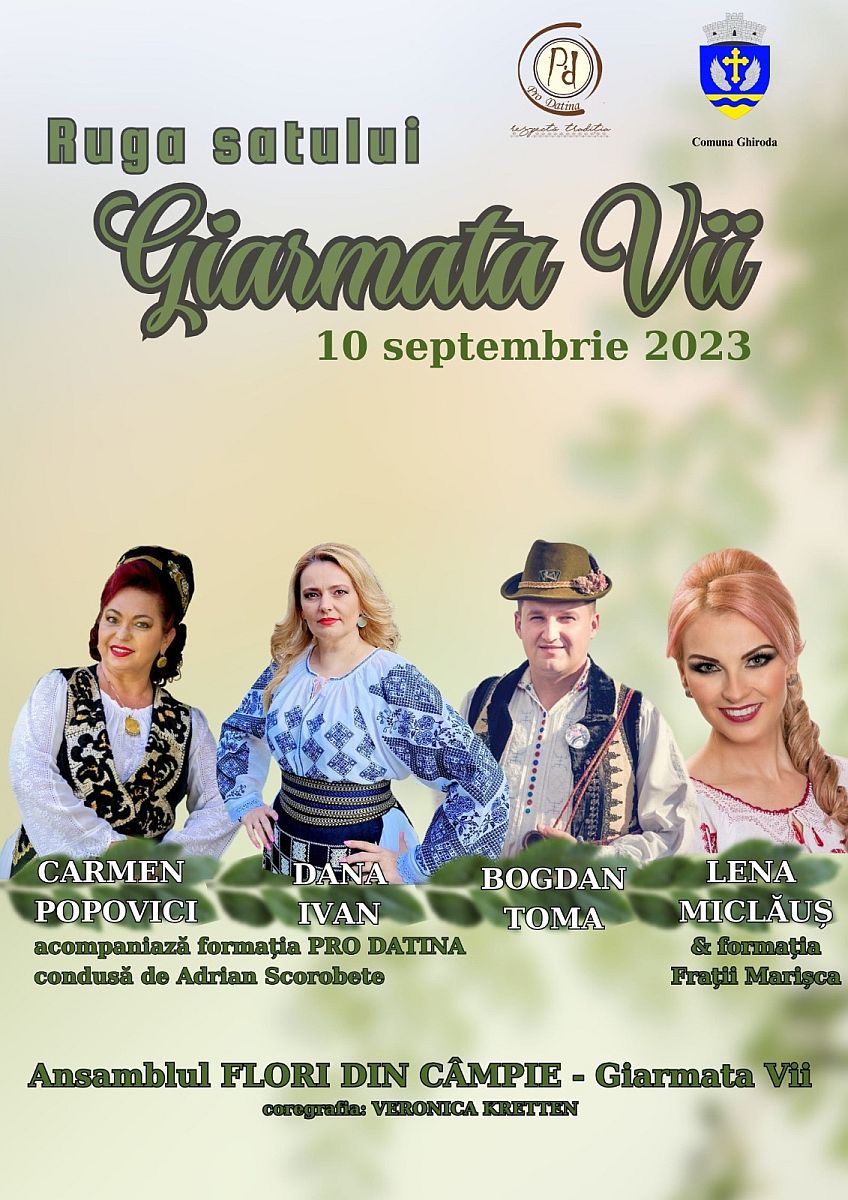 Ruga satului Giarmata Vii, cu tradiții, muzică populară și voie bună ...