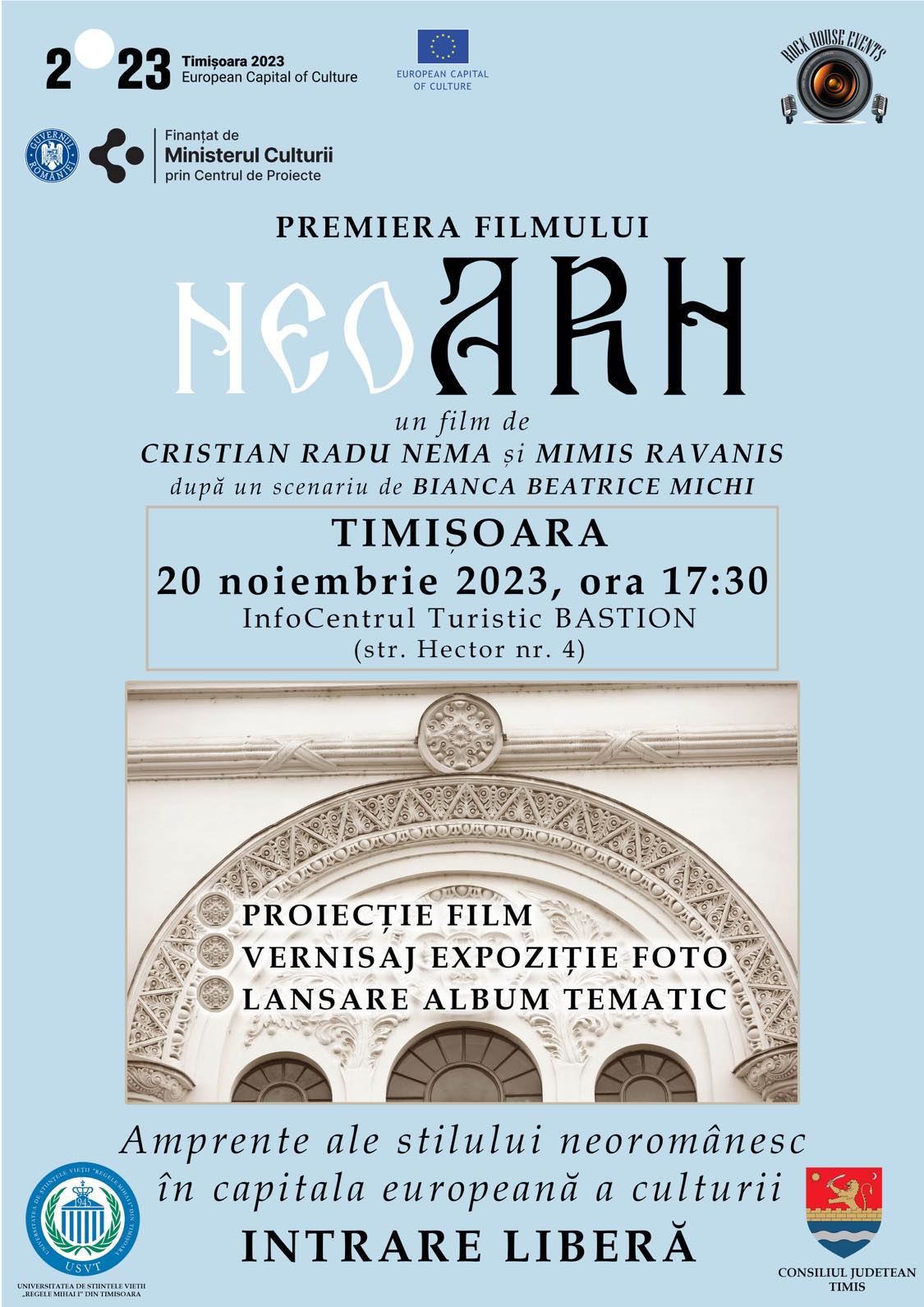 NEO-ARH, proiect despre amprenta stilului neoromânesc în Timișoara